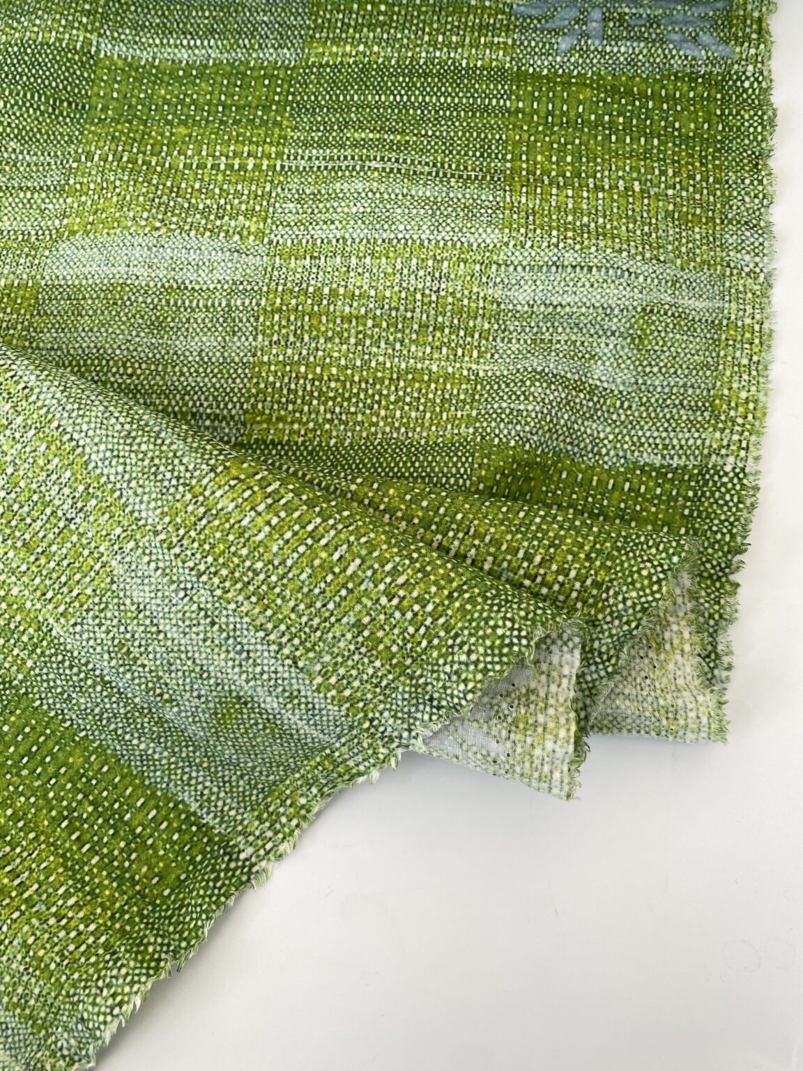 Tela salt shrink check - green - Simply Fabrics